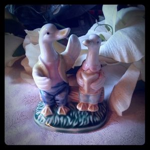 Vintage | Accents | Vintage Mom Child Goose Figurine | Poshmark